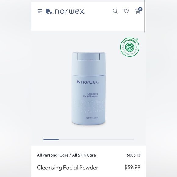 Norwex | Bath & Body | Nwt Norwex Cleansing Facial Powder 45g58oz ...
